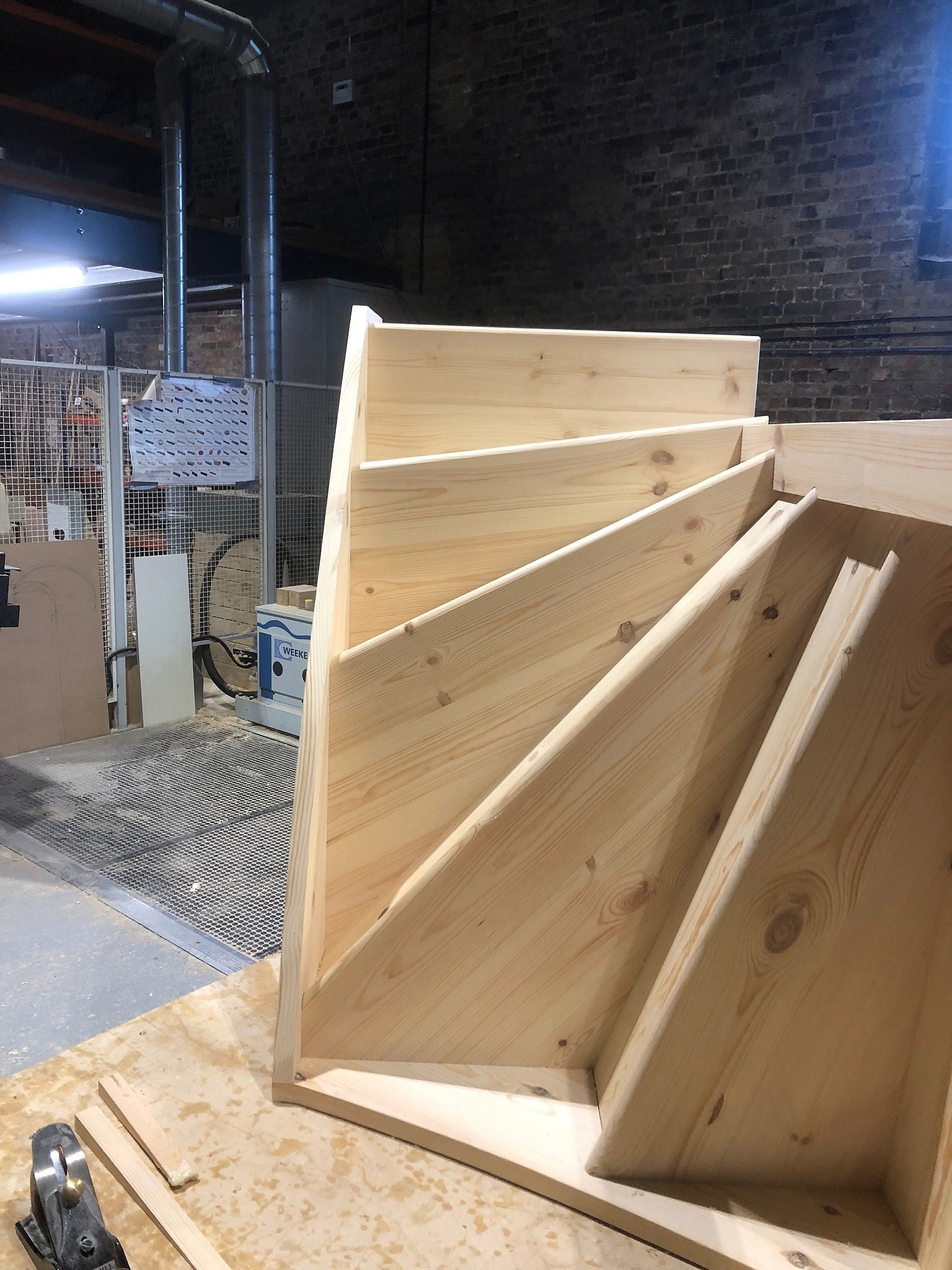 Bespoke half turn softwood staircase - Hertfordshire - DAB Stairs