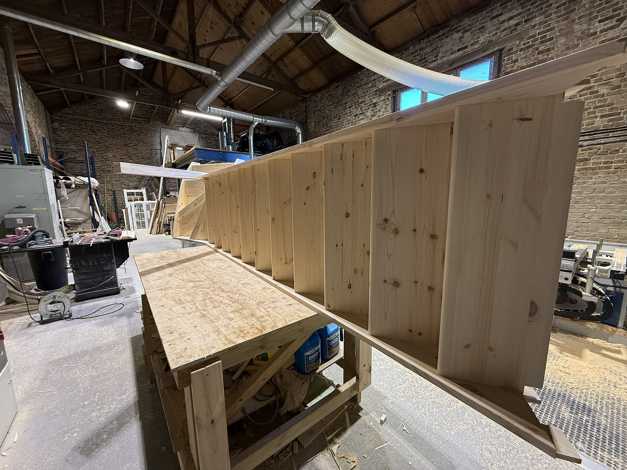 Softwood timber staircase - London - DAB Stairs