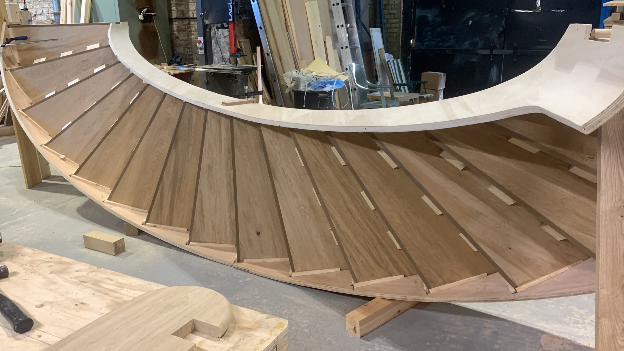 Bespoke Curved Oak Staircase - DAB Stairs