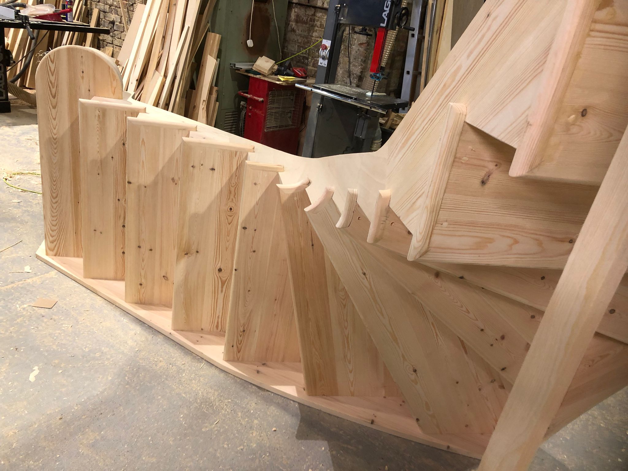 Beautiful New Curved Staircase: Hertford House Builders Show Off Their ...