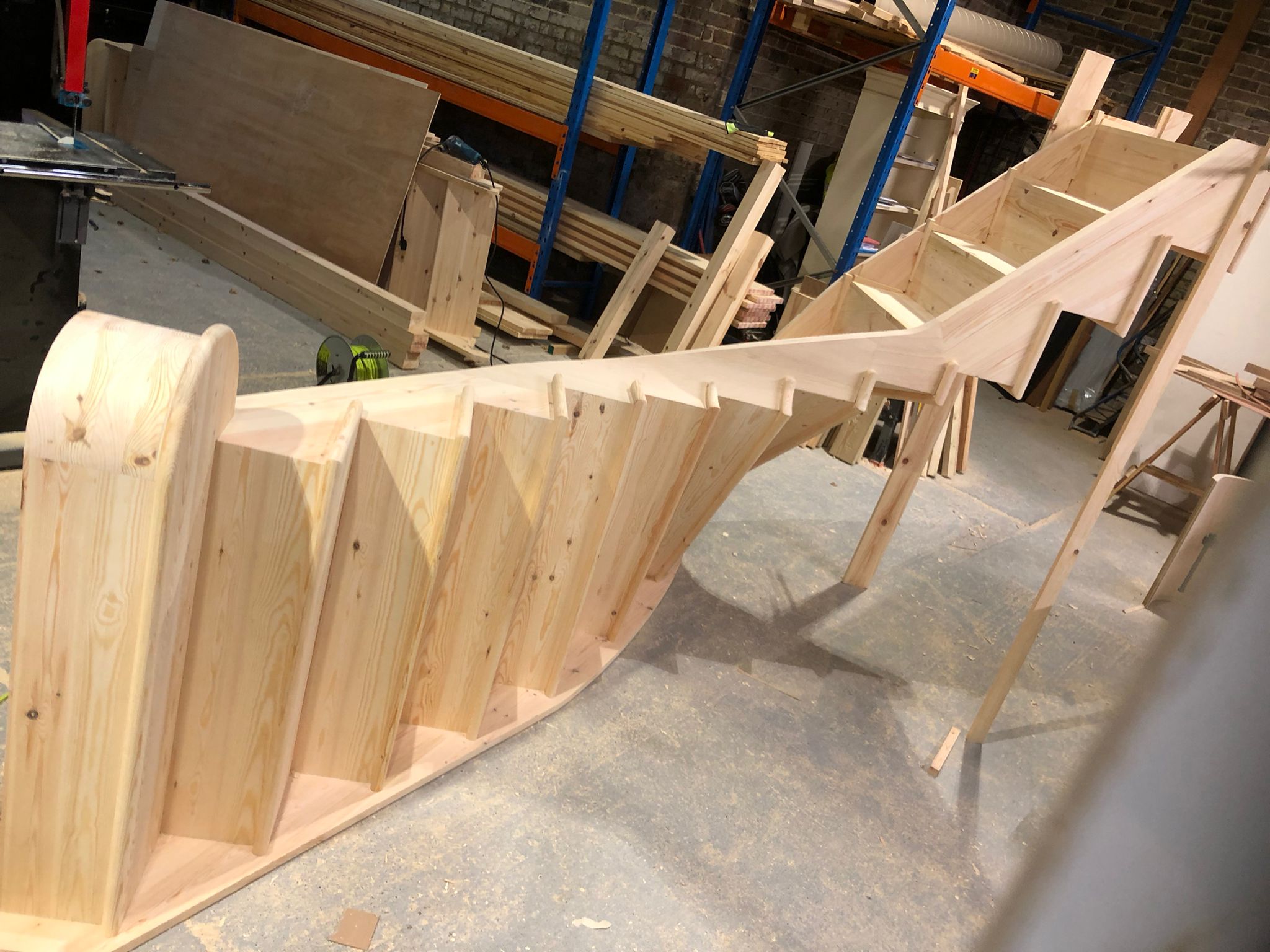 Beautiful New Curved Staircase: Hertford House Builders Show Off Their ...