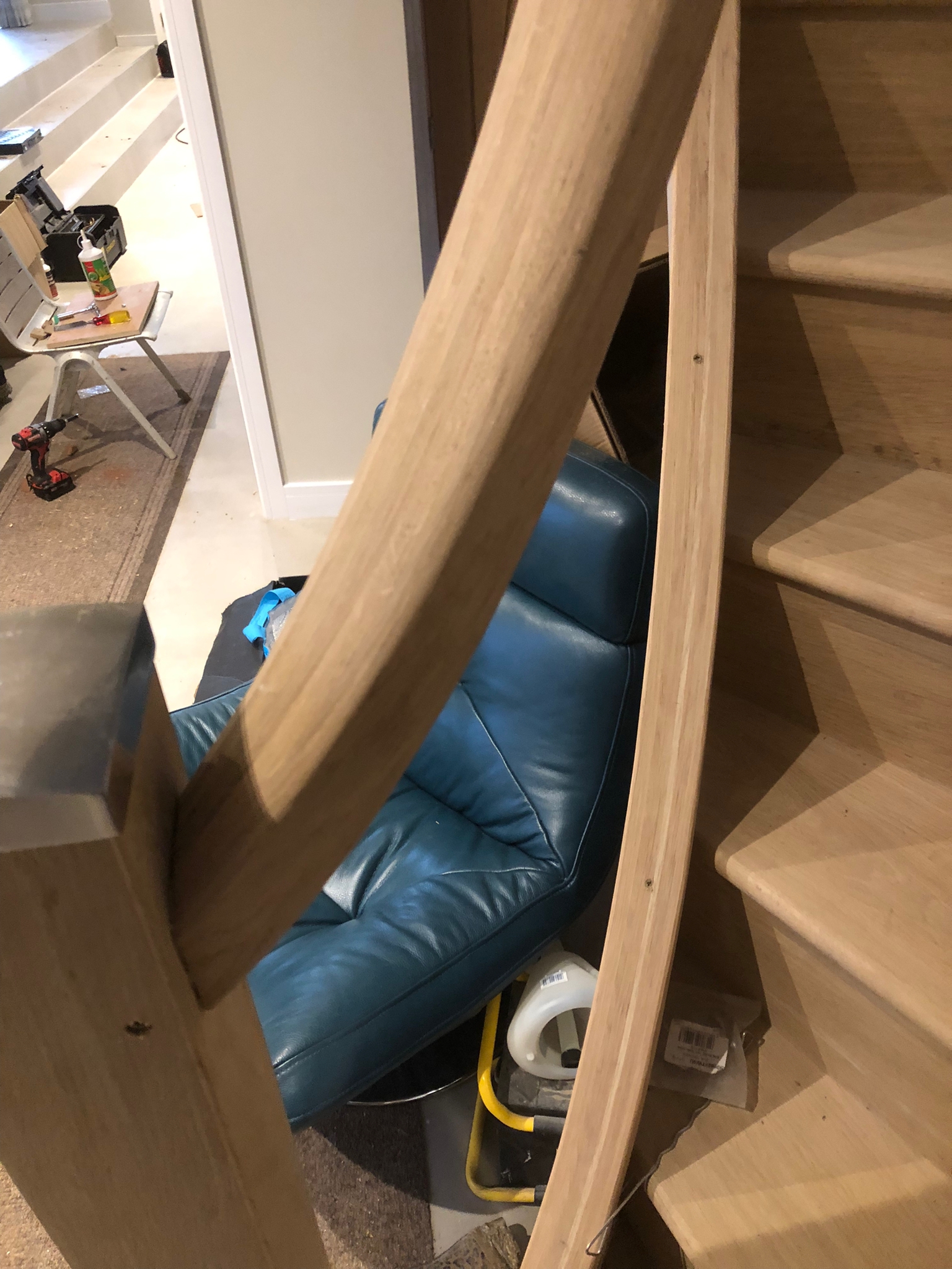 Bespoke Curved Oak Staircase - DAB Stairs